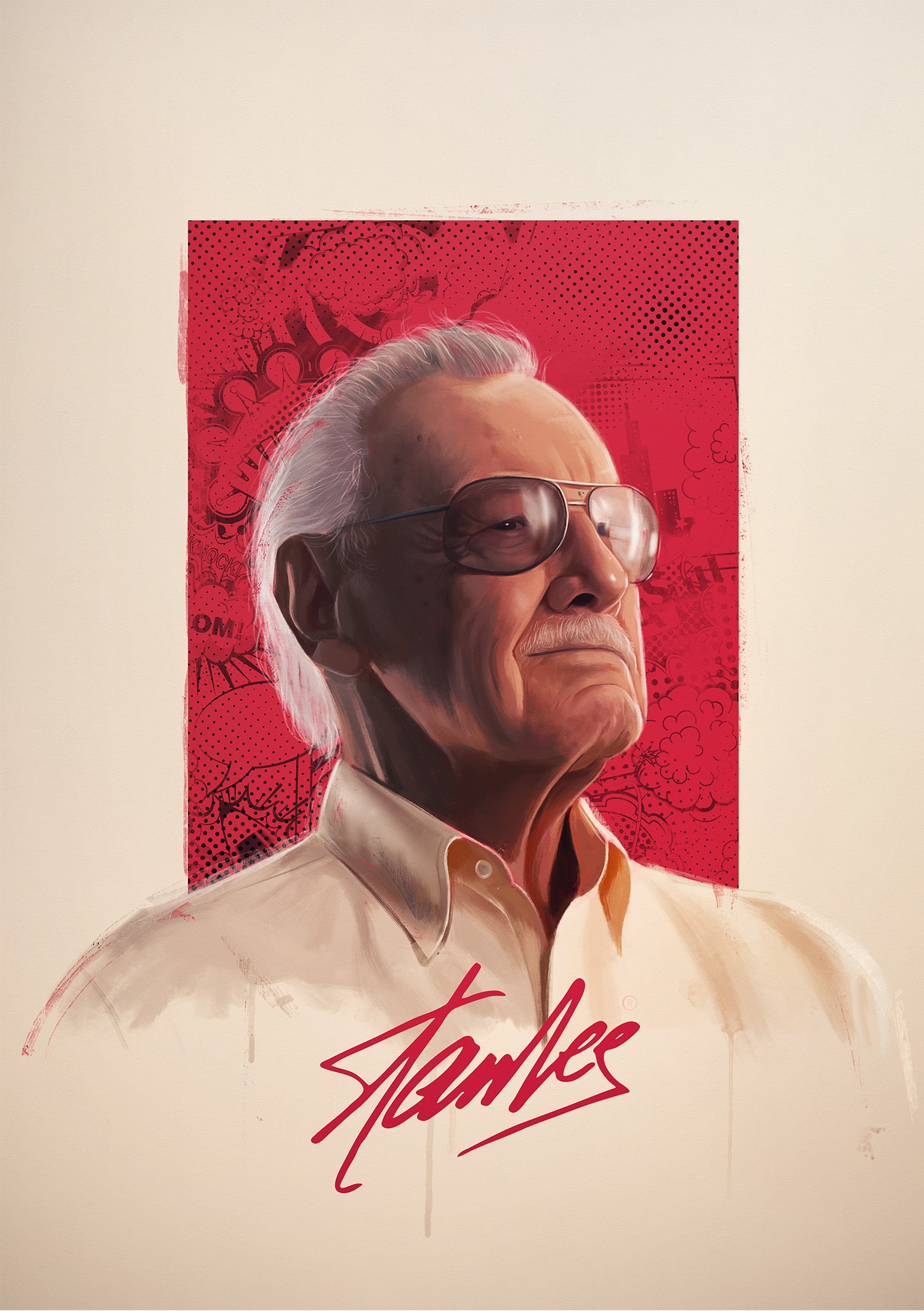 Can You Spot the Easter Eggs in This Stan Lee Portrait? - The Real Stan Lee